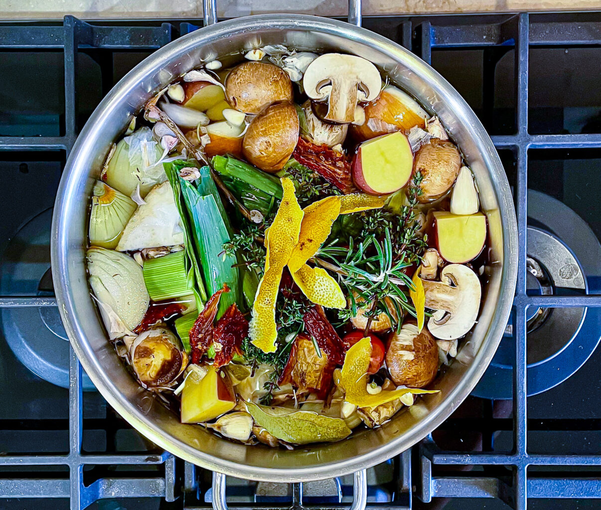 Homemade Vegetable Stock.