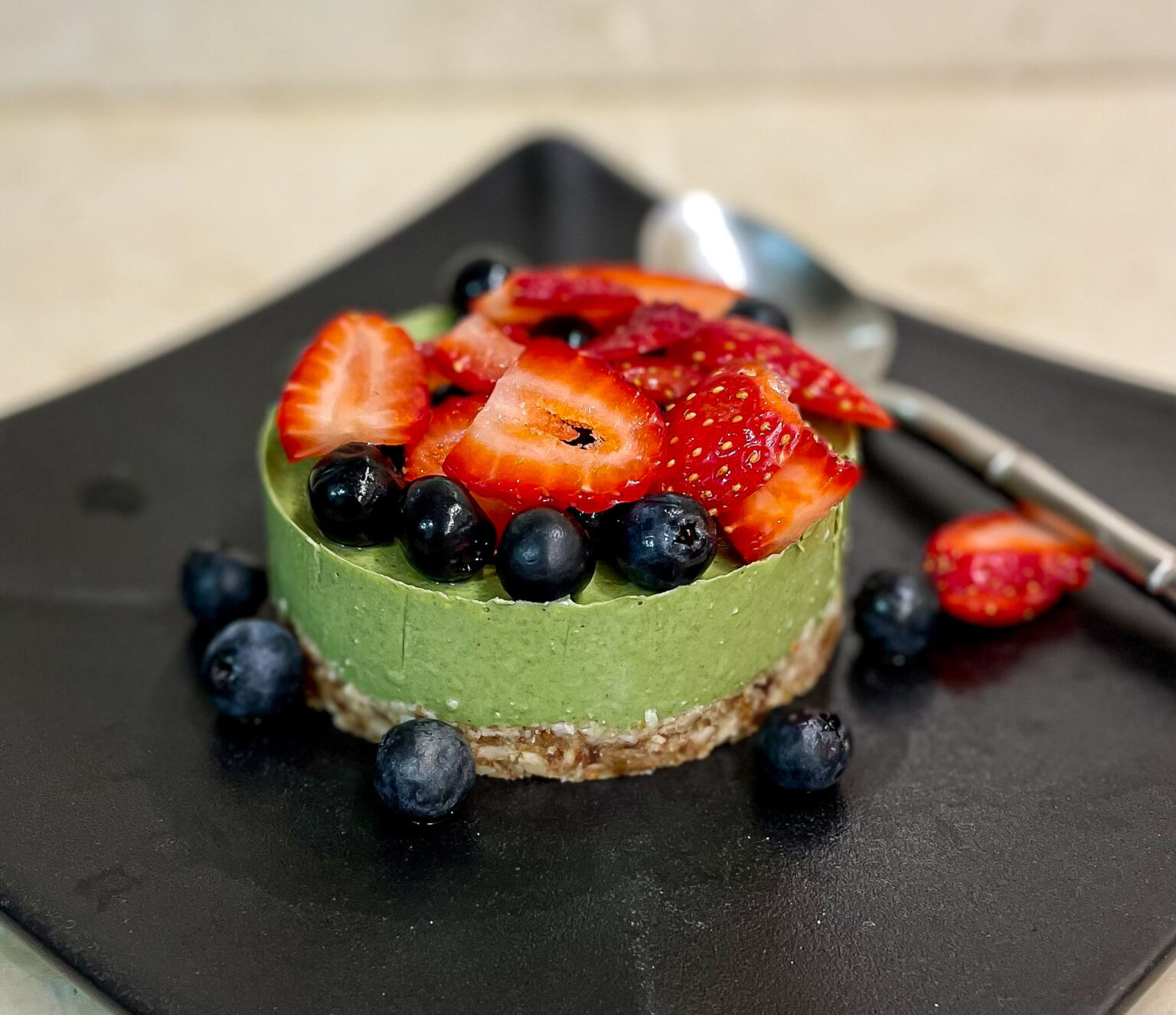Green Tea Mousse Cake - East West Flavors